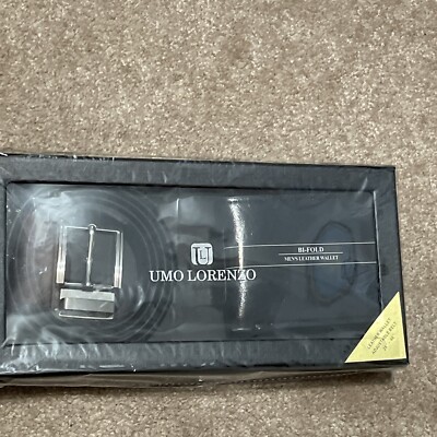 Umo Lorenzo Leather Wallet & Adjustable Belt | eBay