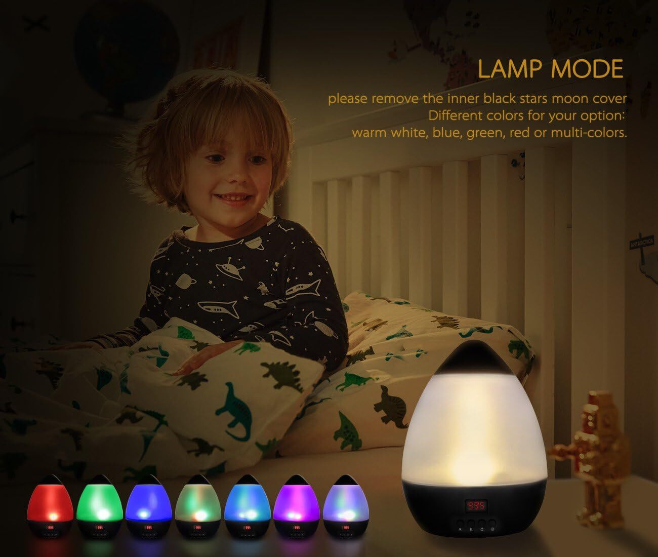 Calming Autism LED Light Sensory Projector Sky Star Night Lamp + Music ...