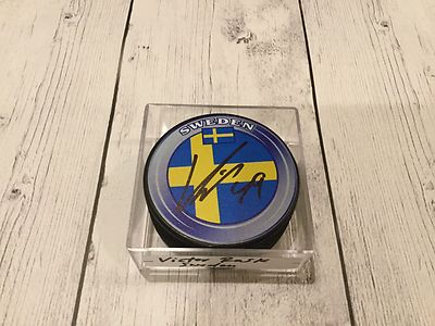 Victor Rask Signed Team Sweden Hockey Puck Autographed a | eBay