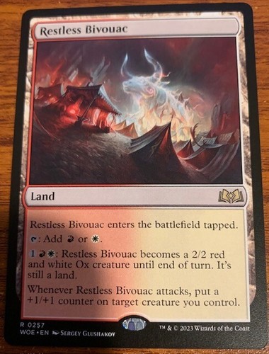 2023 MTG Magic The Gathering Wilds of Eldraine #0257 Restless Bivouac ...