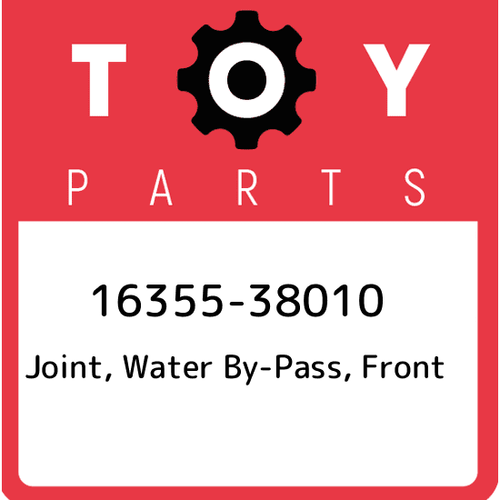 16355-38010 Toyota Joint, water by-pass, front 1635538010, New Genuine ...