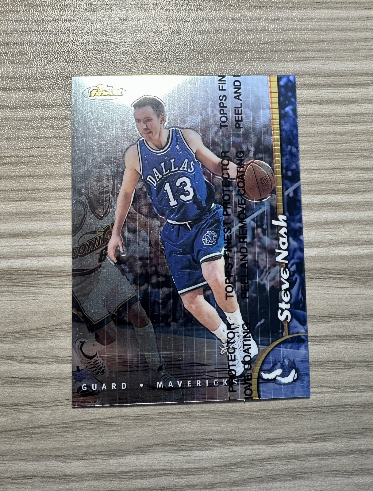1998-99 Finest Dallas Mavericks Basketball Card #218 Steve Nash with ...