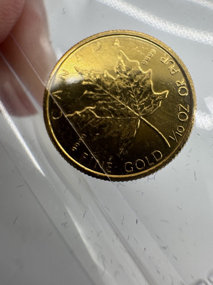 1982 Canada Gold Maple Leaf $5 Coin 1/10 oz .999 Fine Gold BU | Queen ...