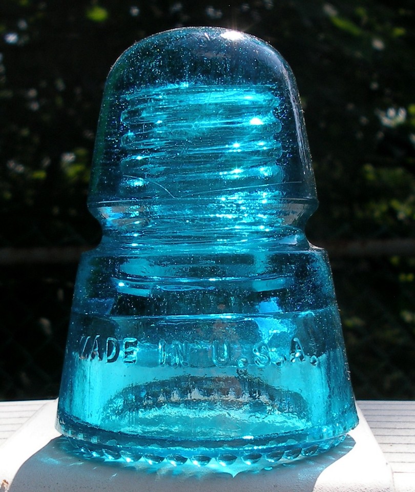 BLAZING BLUE Hemingray 21 Glass Insulator | eBay