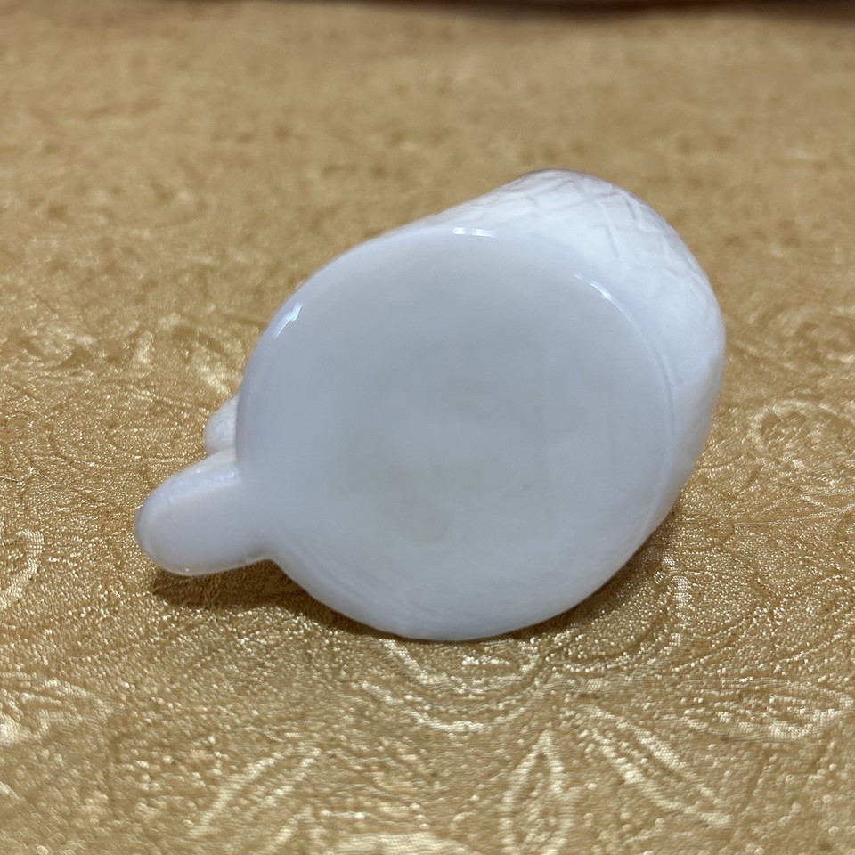 White Milk Glass Squirrel-on-Stump Open Salt Dip, Cellar, Dish Hard to ...