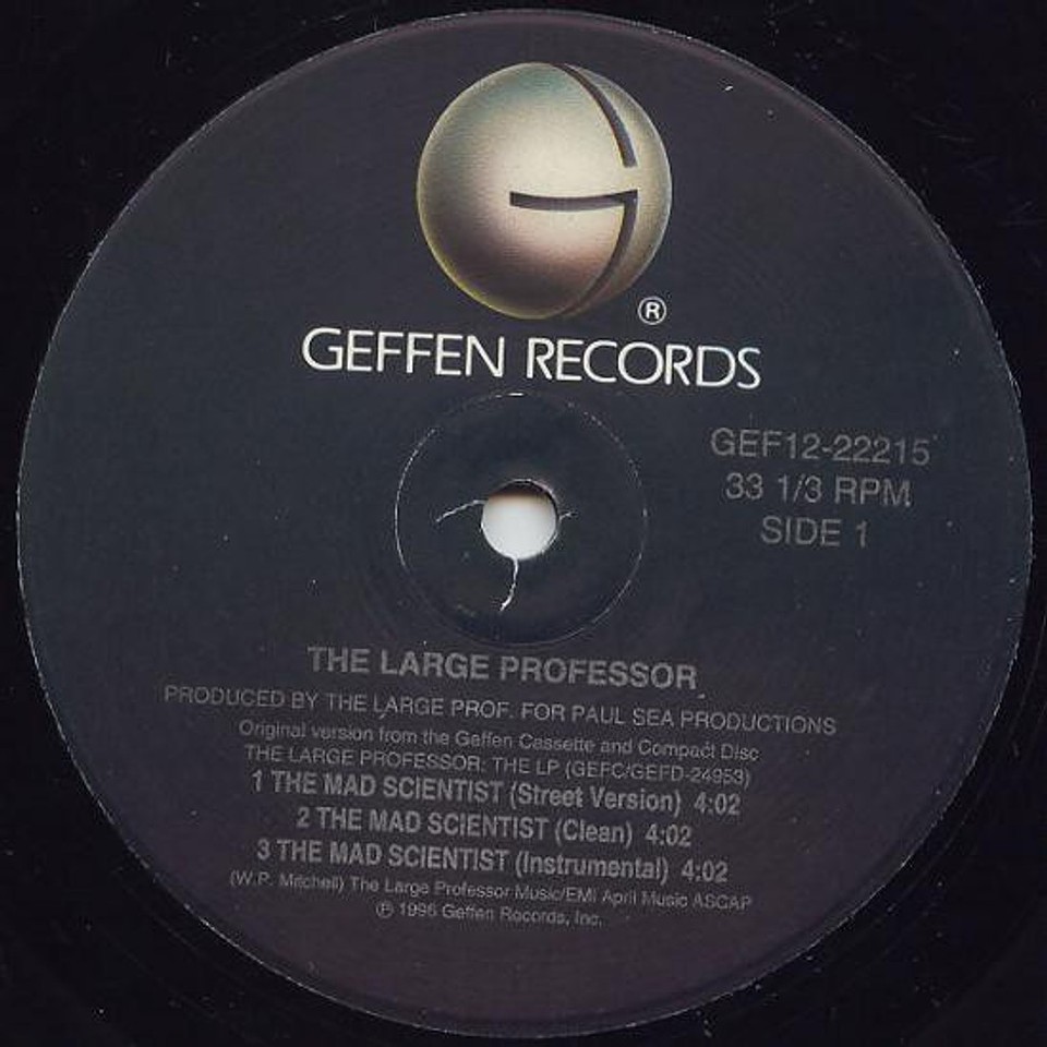 Large Professor - The Mad Scientist (Vinyl 12" - 1996 - US - Original ...