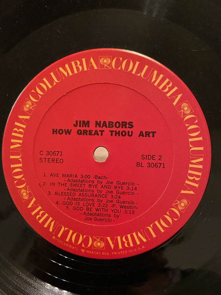 Jim Nabors - How Great Thou Art - C-30671 - Excellent Condition | eBay