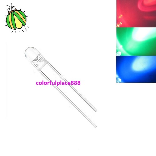 3mm Red Blue Green Flangeless Breathing Fading Pulse Firefly Led Diode ...
