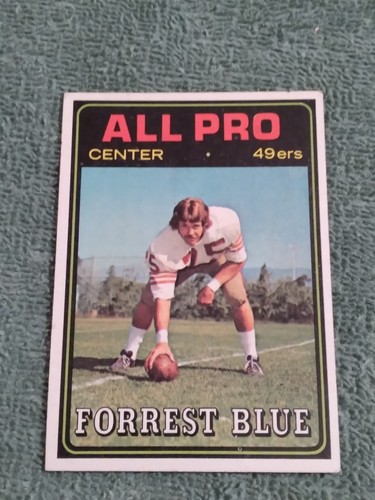 1974 Topps Football # 124 San Francisco 49ers Center Forrest Blue EX | eBay