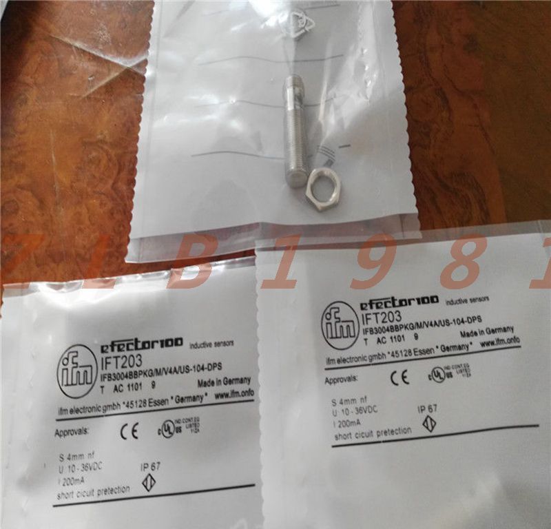 NEW- IFM IFT203 INDUCTIVE SENSOR METAL THREAD STAINLESS STEEL | eBay