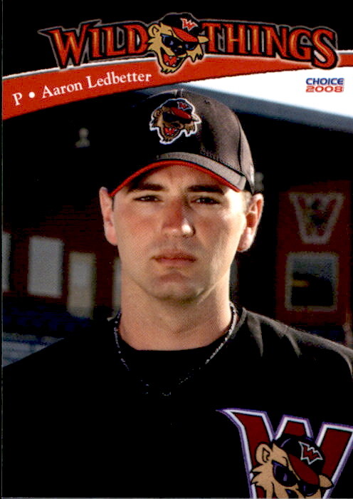 2008 Washington Wild Things Choice #15 Aaron Ledbetter Fort Smith ...