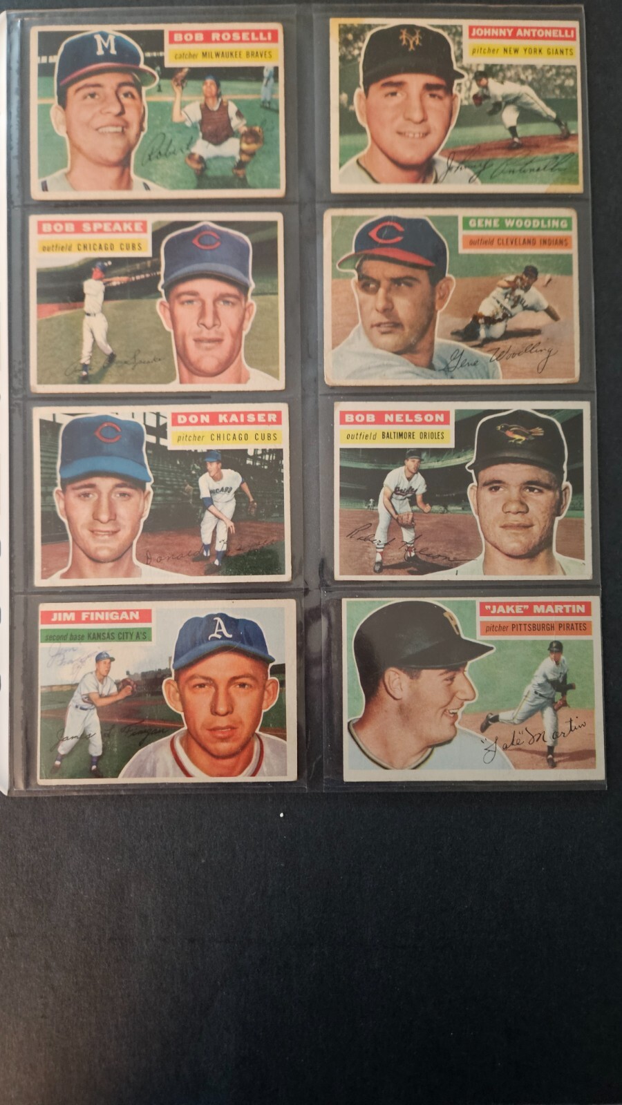 1956 Topps Baseball Lot of 24 Low to Mid-Grade. All Low Series 15 WHITE ...