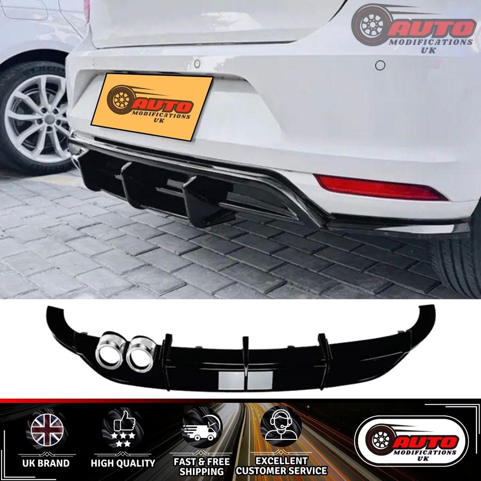 VW Volkswagen Polo MK5 6R 'GTI Style' Rear Valance Diffuser Body Kit ...
