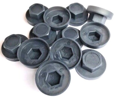 HEX SCREW COVER CAPS TO FIT 8mm TEK SCREWS WITH 16 / 19MM WASHER SLATE ...