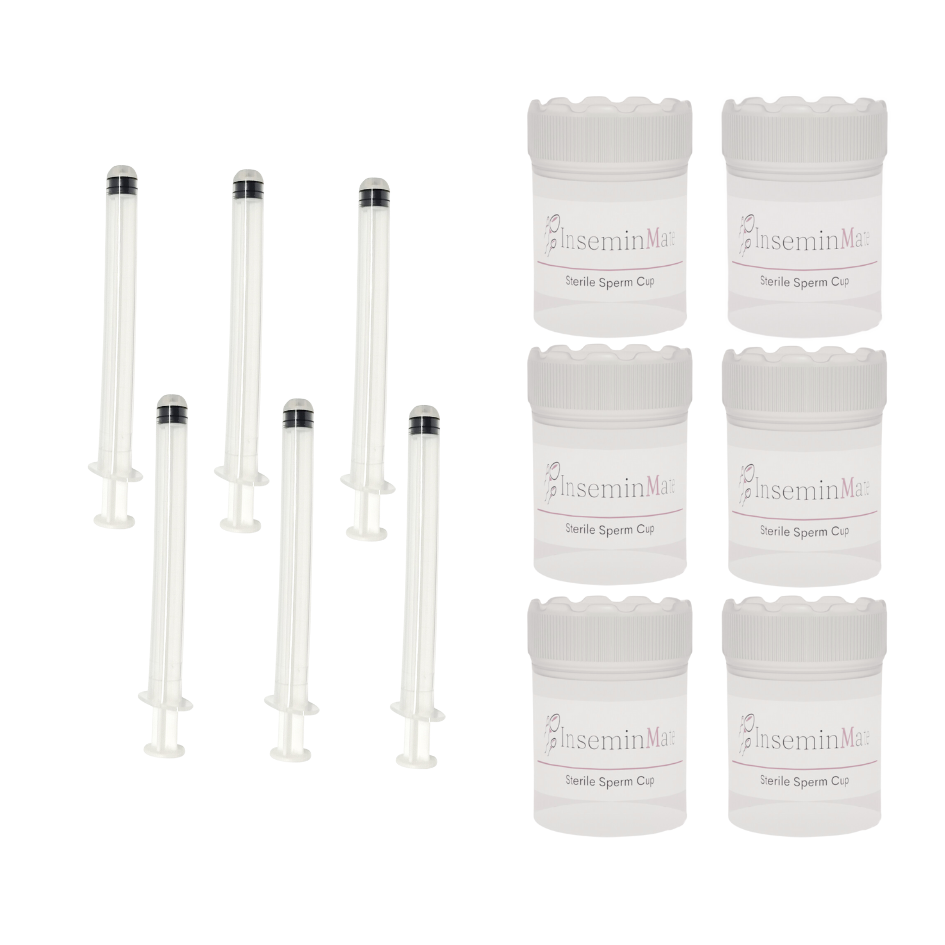 Insemination syringes 6 and Sterile cups 6, Insemination Kit | eBay