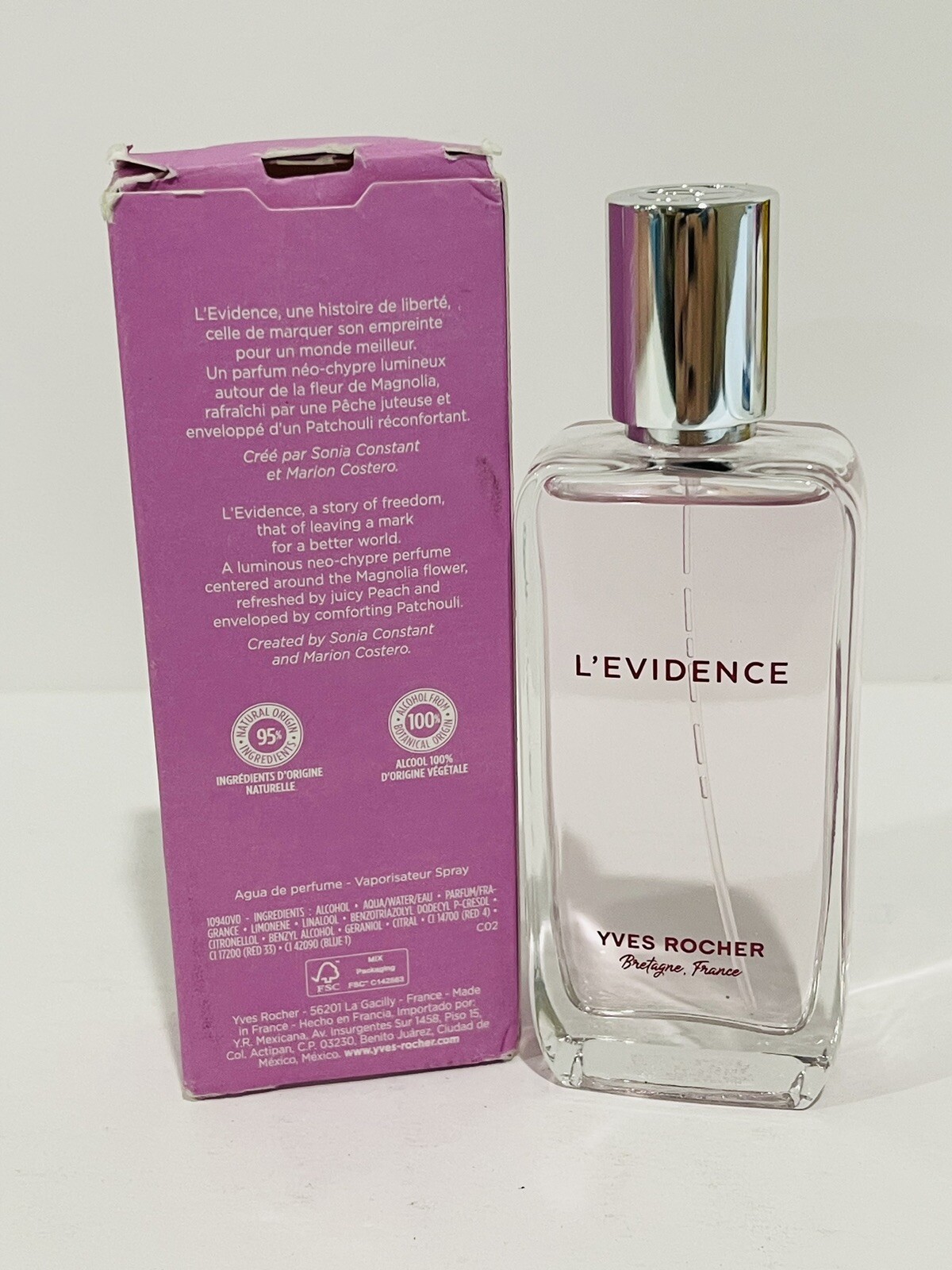 YVES ROCHER - Eau de Parfum - L'Evidence - 50 ml/1.6 fl oz | eBay