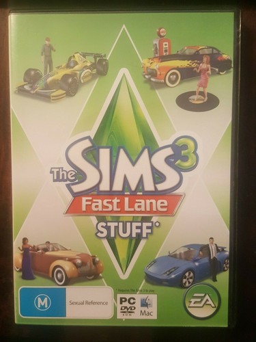 THE SIMS 3 FAST LANE STUFF EXPANSION PACK PC DVD ROM OR MAC RATED M ...