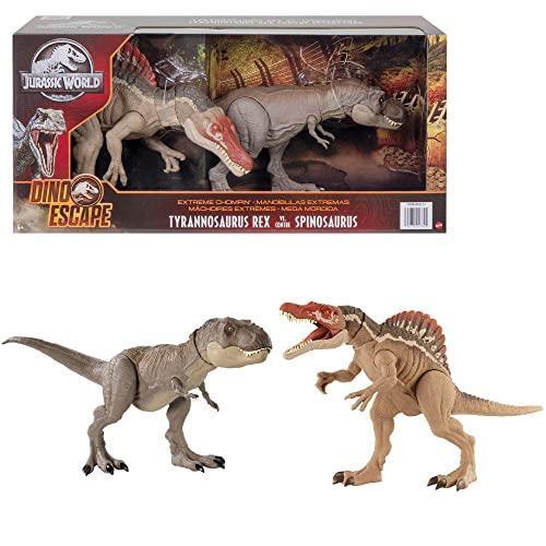 Mattel Jurassic World JURASSIC WORLD Biting! T-Rex VS. Biting! Complete ...