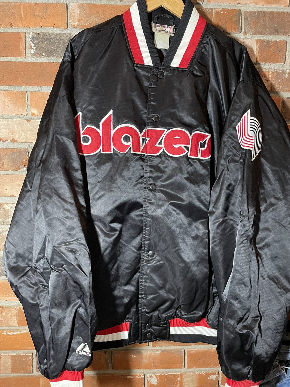 Vintage Portland Trailblazers Satin Jacket Bomber Rar… - Gem