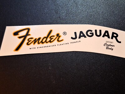 Fender Jaguar Waterslide Headstock Decal 70s Style Ultra-hi-res NEW Non ...