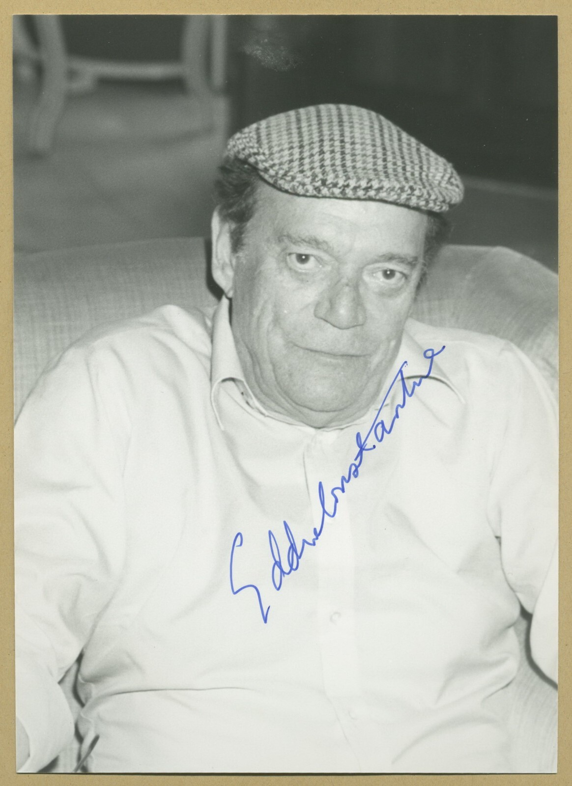 Eddie Constantine (1917-1993) - American actor - Signed photo ...