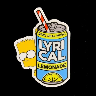 Lyrical Lemonade x Bart Simpson Stickers Vinyl Custom (5 Pack) Laptop ...