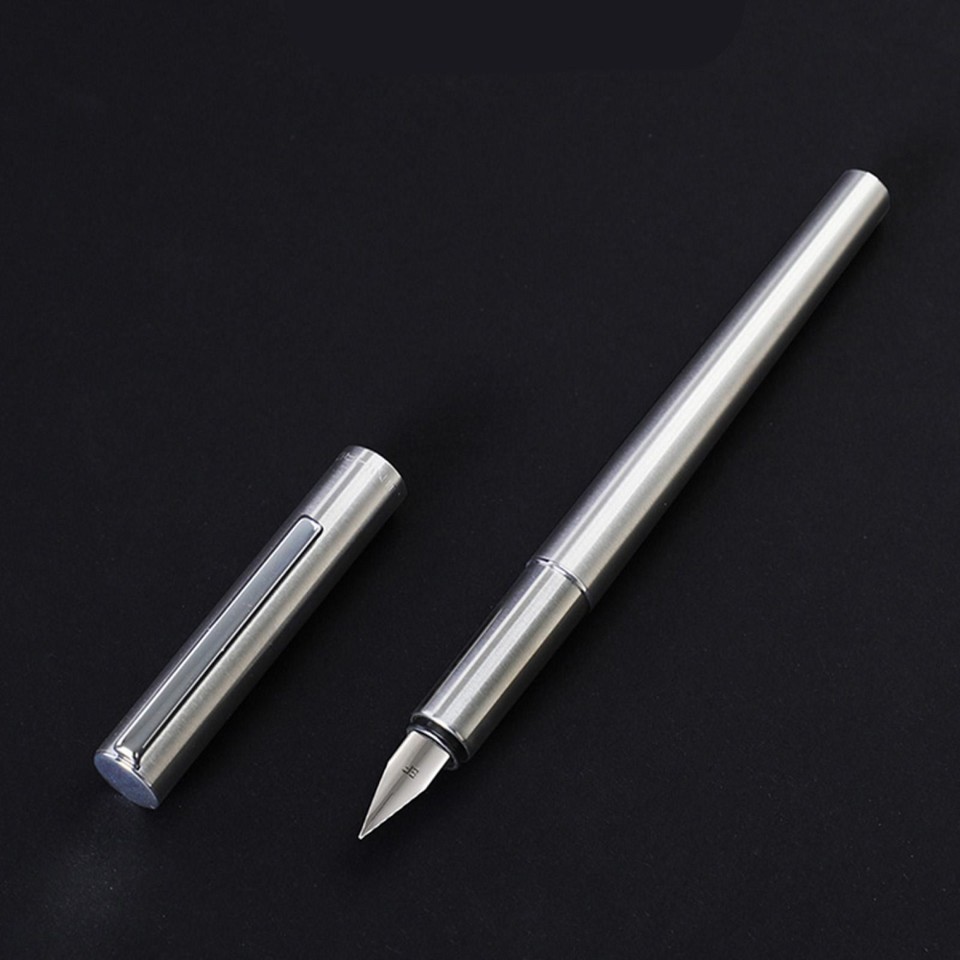 1Pc Silver Jinhao 35 Fountain Pen Extra Fine EF Nib 0.38mm Office ...