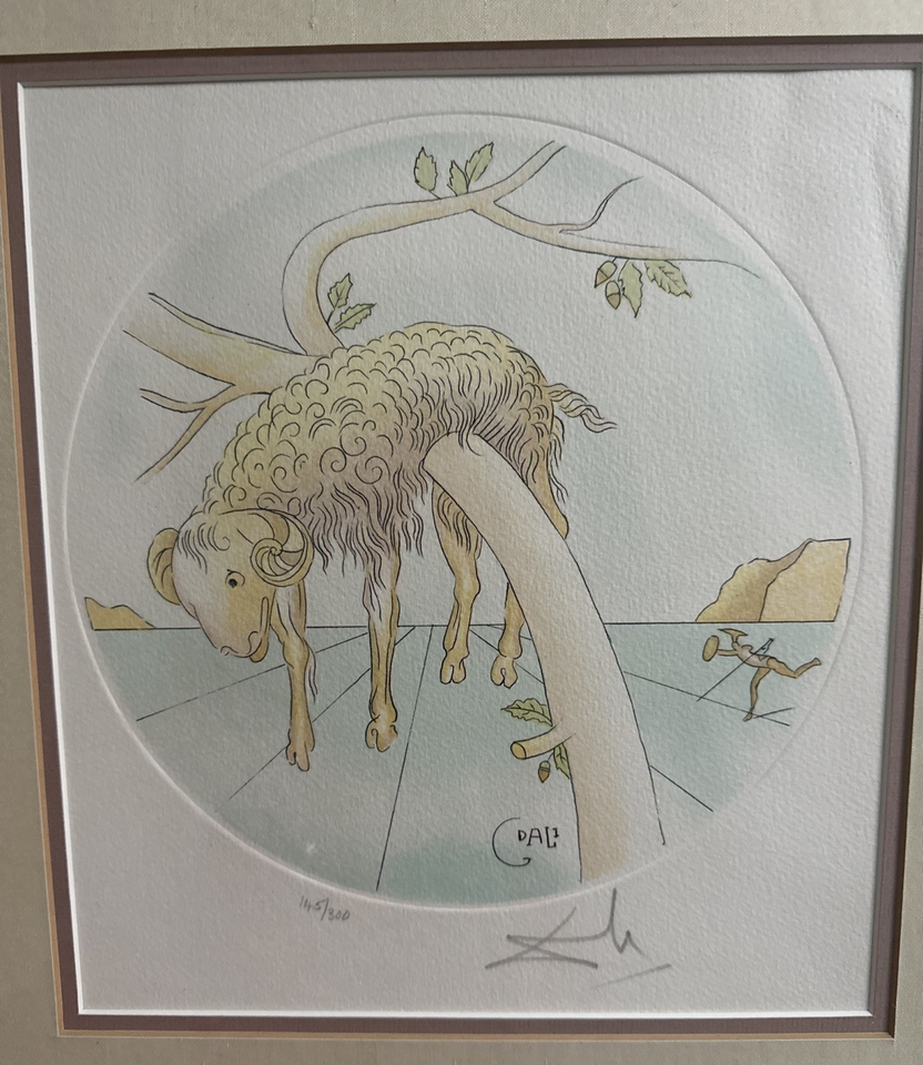 Salwador Dali Zodiac Ram Lithograph Numbered 145/300 Hand Signed | eBay