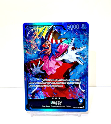 ONE PIECE ENGLISH CARD GAME HOLO CARTE BUGGY OP09-042 L LEADER ST EN NM ...