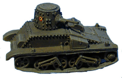 SHQ DV2 1/76 Diecast WWII Belgian Vickers Carden Lloyd T15 Light Tank ...