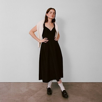 Women's Strappy Red Fit And Flare Midi Dress - Future Collective with ...