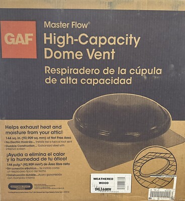 GAF Master Flow HIGH-Capacity Dome Vent Power Attic Vent 50206035979 | eBay