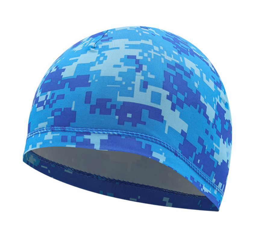 Dome Cap Helmet Liner Elastic FootBall Biker Beanie Hat Head Wrap ...