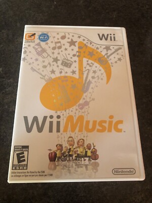 WII MUSIC COMPLETE GAME ORIGINAL WII NINTENDO WII DISC, MANUAL AND CASE ...