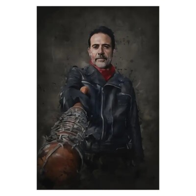 Negan Walking Dead Canvas Wall Art Poster, 12x18 inch, Canvas Print | eBay