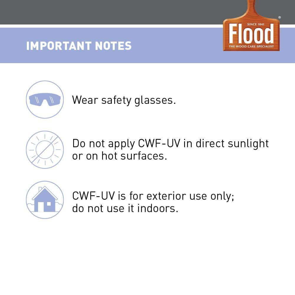 Flood Exterior Wood Finish Cedar Tone Oil Based 5 Gallon CWF-UV Paint ...