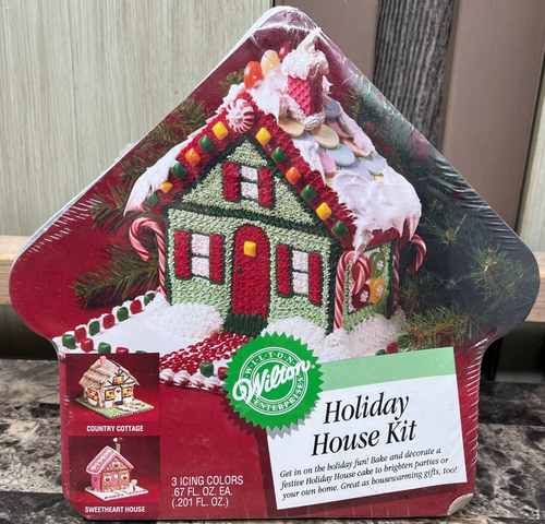 Wilton Holiday House Kit 8 Cup Tin Pan Tray Set 2105-2282 Vintage NOS ...