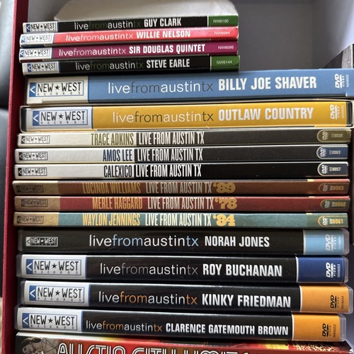 Live From austin City Limits DVDs. Lot Of 17 Guy Clark, Billy Joe ...