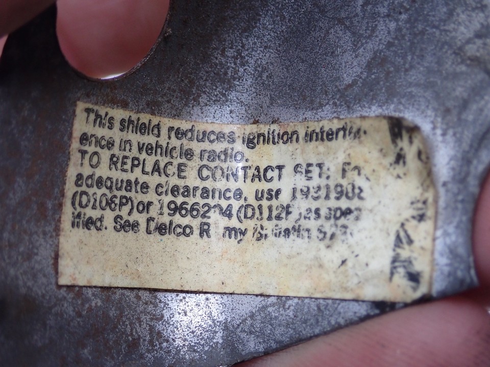 OEM GM Delco Remy Distributor Points Shields Chevy Buick Pontiac Olds ...