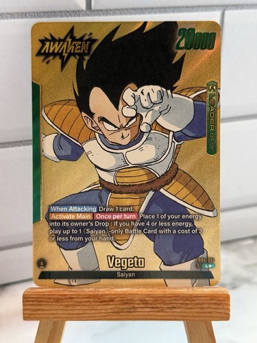 Dragon Ball Fusion World Vegeta FB04-051 Gold Leader Alternate Art ...