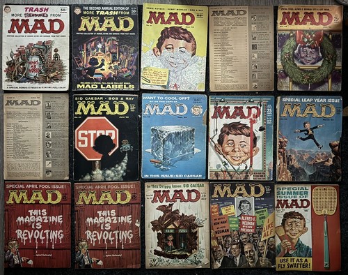 MAD Magazine Lot of (36) 1958-1964 including 2 More Trash Specials (1 ...