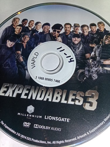 EXPENDABLES III DVD DISC ONLY USED TESTED FREESHIP NOTRACKING | eBay