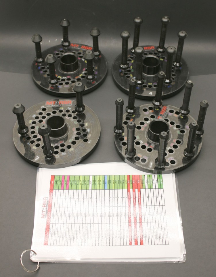 USA Made Wheel Balancer 40mm Lug Centric Pin Flange Plate System Set 4 ...