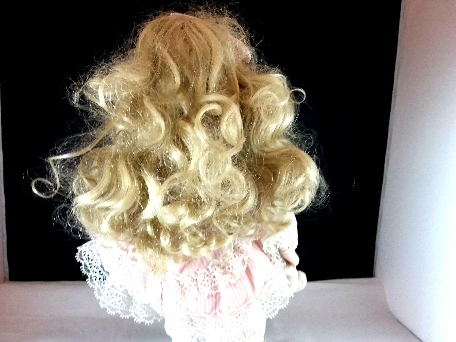 Vintage Porcelain Royal Heirloom Collection Doll with Rabbit Gift Toy ...