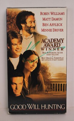 Autographed Hand Signed ROBIN WILLIAMS VHS Jacket Cover "Good Will ...