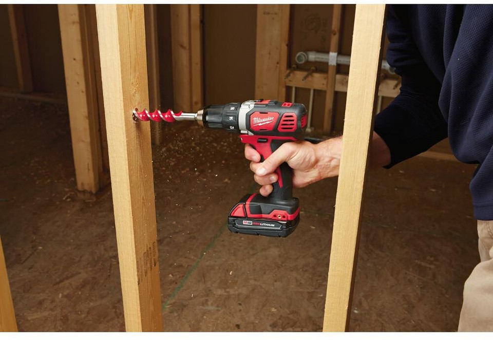 Cordless Drill/Driver Impact Driver 2 Tool Combo Kit High Power Lithium ...