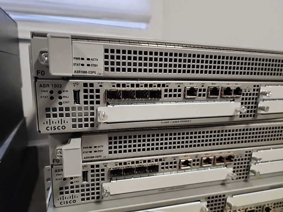 Cisco ASR1002 Router with ASR1000-ESP5 Dual ASR1002-PWR-AC, 2U | eBay