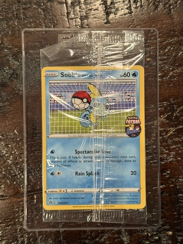 SEALED 🌊 Sobble On The Ball 005/005 Futsal Soccer UK English Promo ...