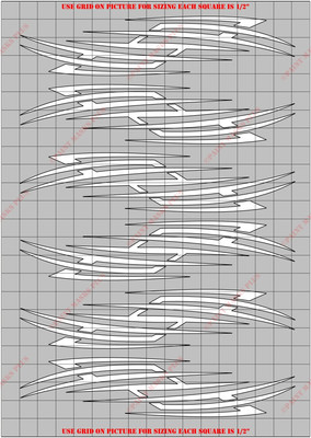 TRB3003W Tribal Chaos Water Based Vinyl Masking/ Stencil Kit | eBay