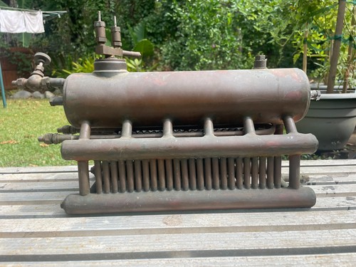 Vintage Yarrow Model Steam Engine, Steamboat Boiler Hand Built Copper ...